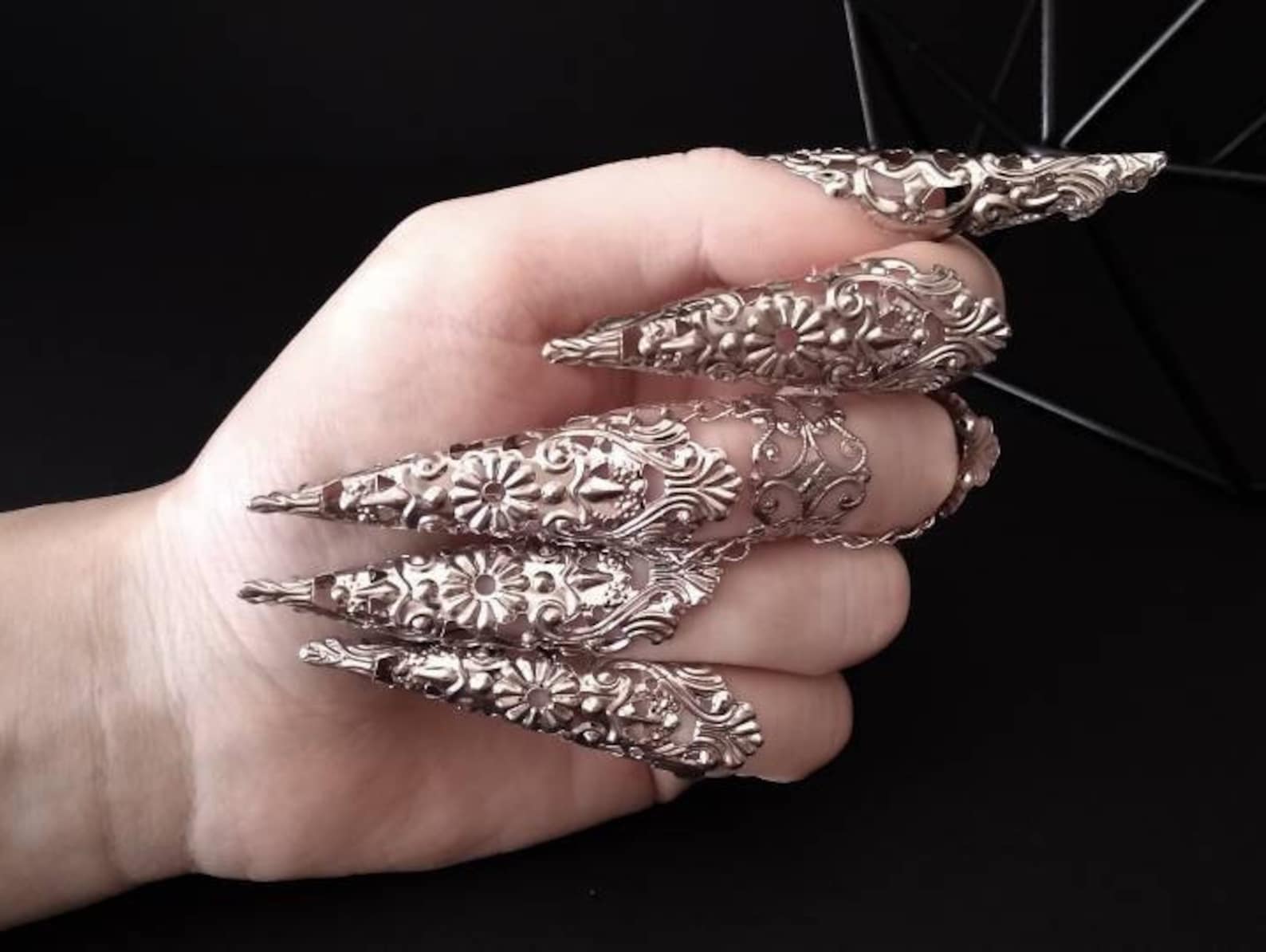 Finger Claw Rings rake Gothic Nail Jewelry | Etsy