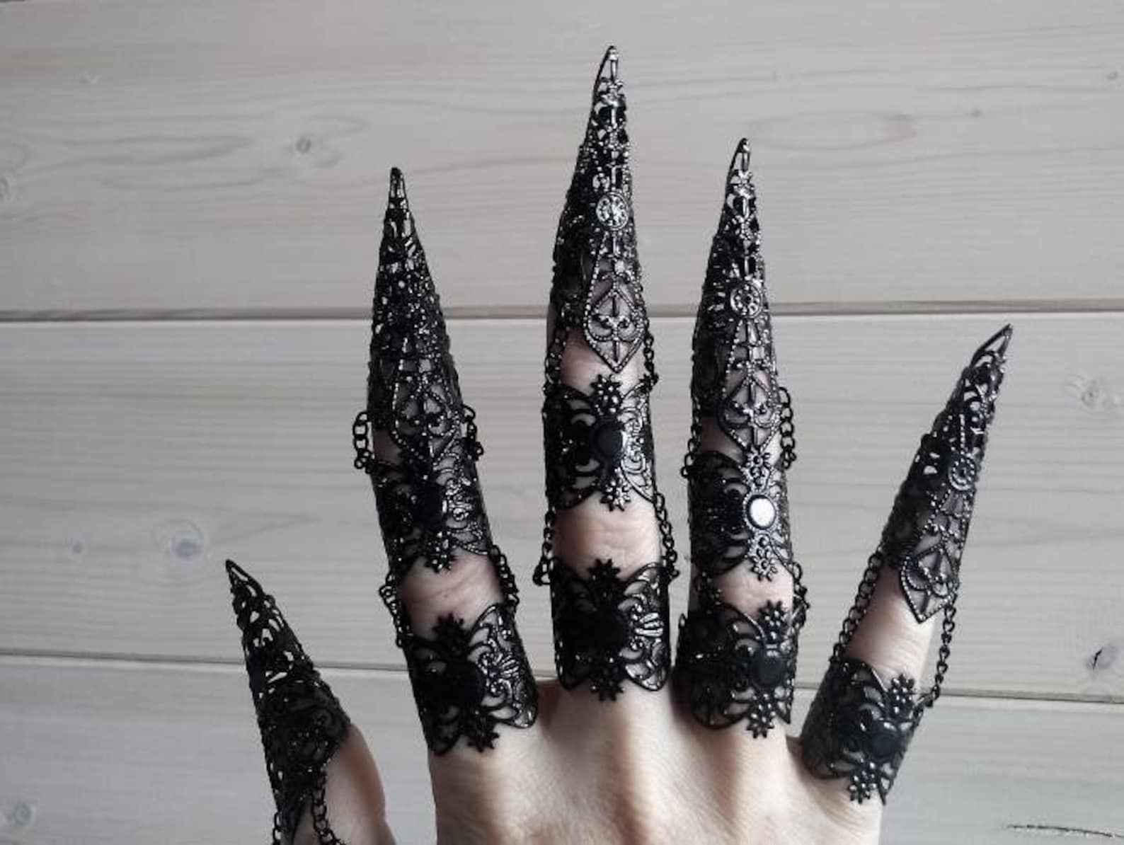 Finger Claw Rings sylva Gothic Nail Jewelry | Etsy