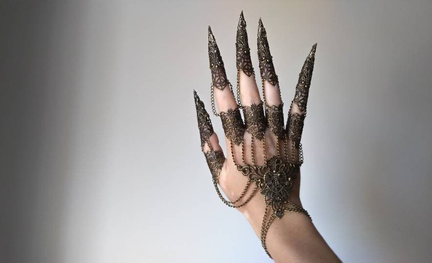 Hand Finger Claws Metal Glove Diablo Hand Armor | Etsy