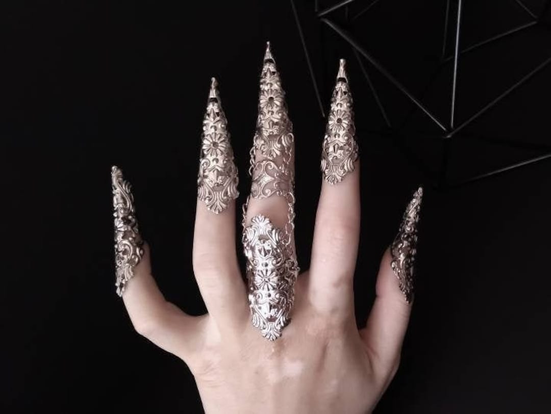 Finger Claw Rings "rake" Gothic Nail Jewelry Vampire Goth Girl Gift ...