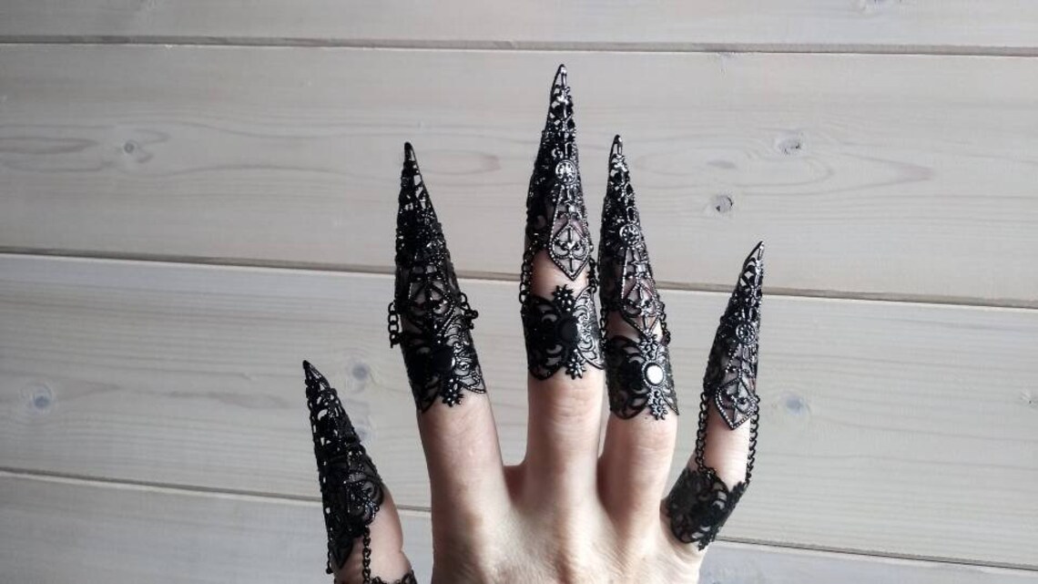 Steampunk Ring Set x5 Finger Claws Punk Jewelry | Etsy