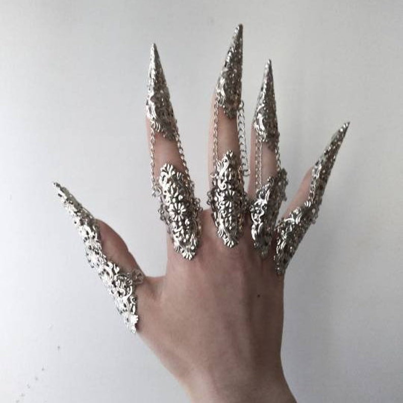 Finger Armour Full Hand Claw Rings Kore | Etsy