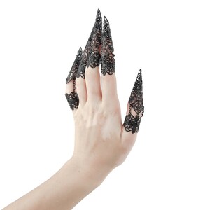 Steampunk Ring Set X5 Finger Claws Punk Jewelry "syl" Horror Jewelry ...
