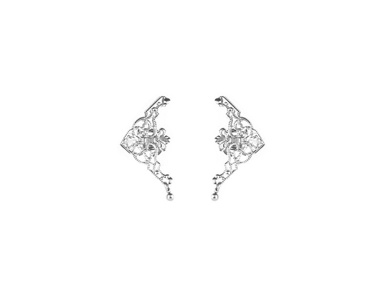 Cuff Earrings Goth Lightweight Earrings "mistral" Gift for Her Gothic ...