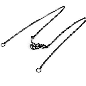 Nose Chain "akasha" Filigree Face Jewelry - Gothic Mask, Goth ...