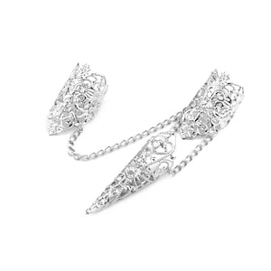 Double Ring Full Finger Ring Halloween Claw Rings "sigit" Victorian ...