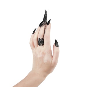 Goth Ring Set X1 Ring Metal Claw "kali" Double Ring, Gothic Gift for ...