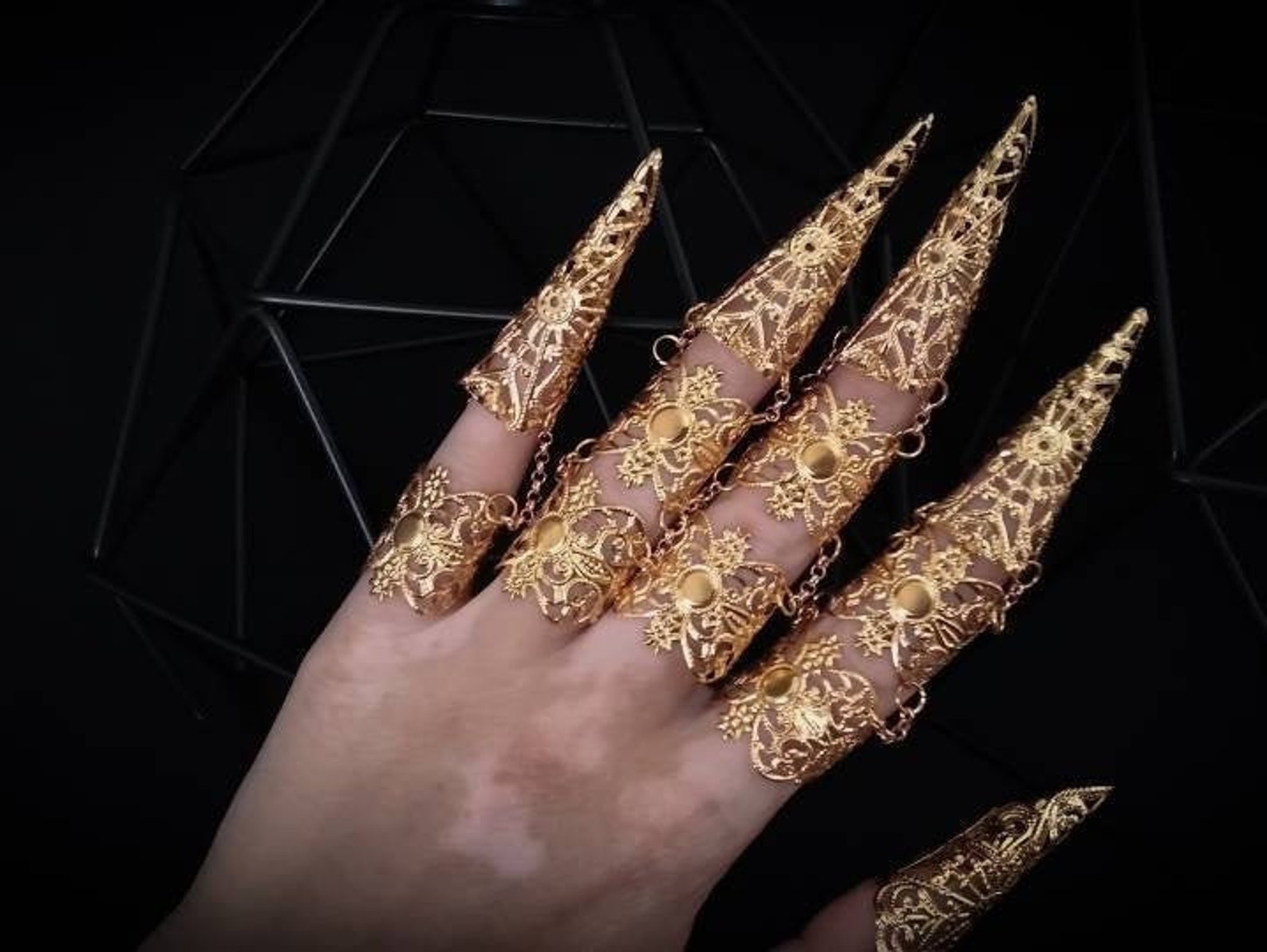 Finger Claw Rings sylva Gothic Nail Jewelry | Etsy