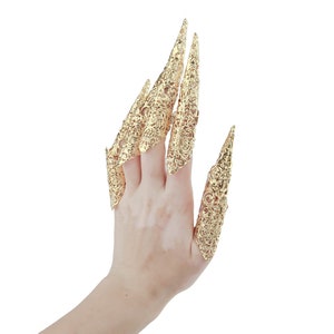 Full Finger Ring With Long Claws "r-16" - Gothic Gift - Horror Jewelry ...