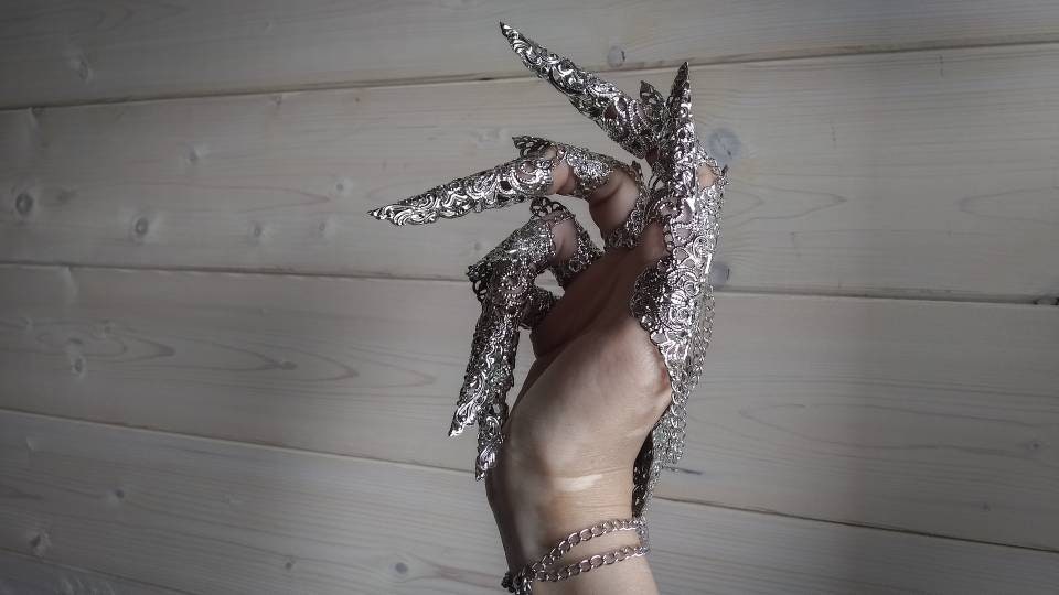 Full Hand Armor With Long Claws lofn Full Hand - Etsy