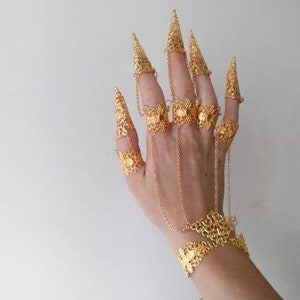 Black Hand Armor mahafsoun Metal Glove With Claw | Etsy