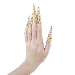 Extra Long Nail Claws "jix" Claw Rings Halloween Goth Wedding Gift ...