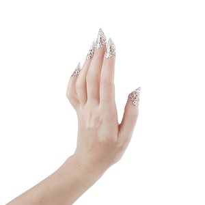 Nail Finger Claws "obsidian" Claw Rings Halloween Bridesmaid Gift Goth ...