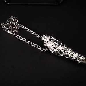Full Hand Armor "alik" Gothic Finger Claws - Dark Nail - Dark Jewelry ...