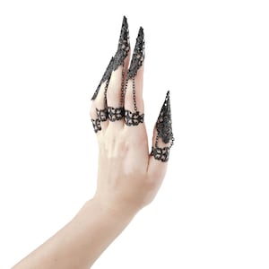 Full Hand Armor "alik" Gothic Finger Claws - Gothic Gift for Her, Goth ...