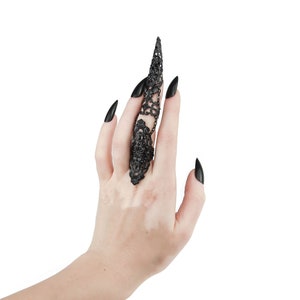 Finger Claw Rings "rake" Gothic Nail Jewelry Vampire Goth Girl Gift ...