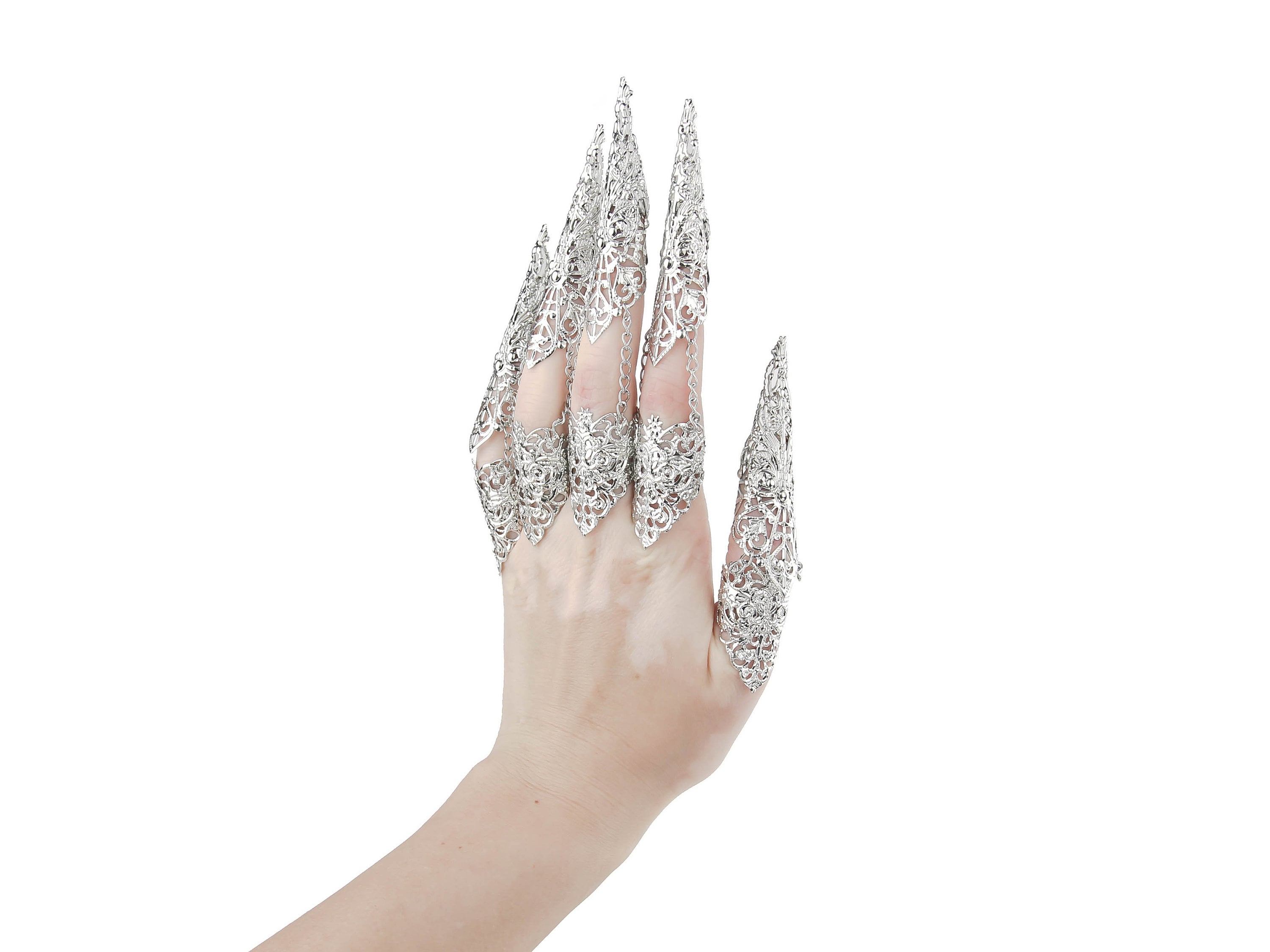 Claw Rings Full Finger "kona" Drag Queen Ring Finger Claws Goth Nail ...