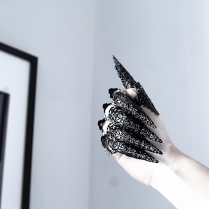 Gothic Claw Rings, Full Finger Claws Midi Ring "stokksnes" Vampire ...