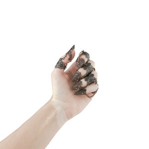 Full Hand Claws X10 Claw Ring "eleine" Gothic Gift Idea Horror Jewelry ...