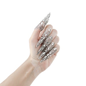 Nail Claws Goth Claw Rings "lilly" Gift Ideas Gothic Witch Jewelry Gift ...