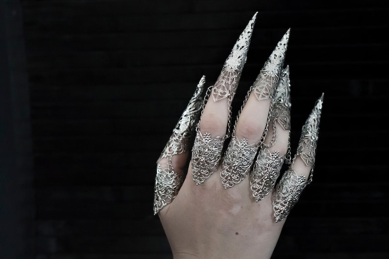Finger Claws Steampunk Jewelry kona Drag Queen - Etsy