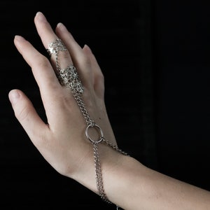 Fairy Bracelet, Ring Chain Bracelet, Punk Jewelry, Ring Bracelet ...