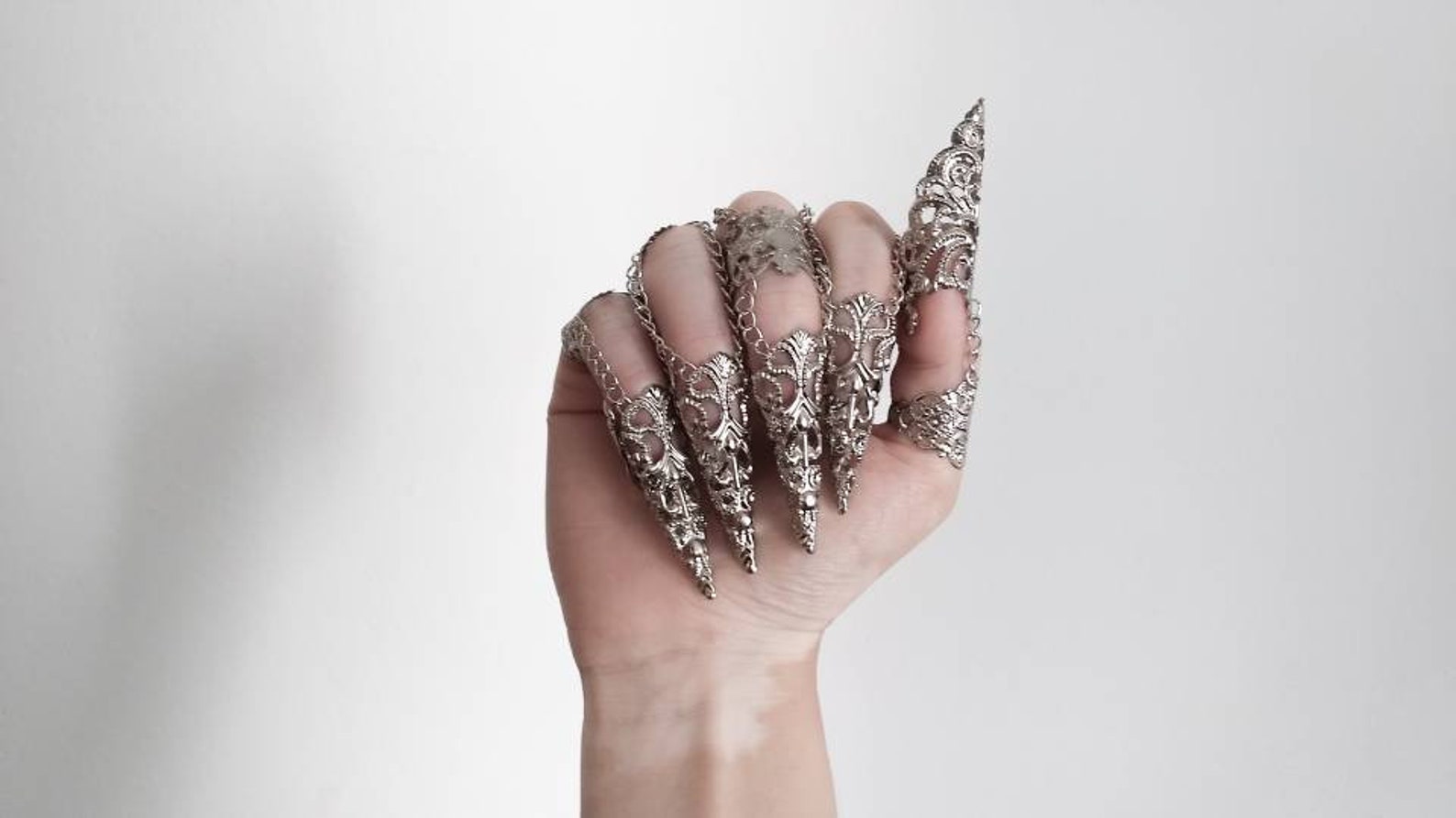 Full Finger Claw Rings vix Dark Alterative Goth - Etsy