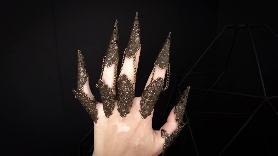 Finger Armour Full Hand Claw Rings kore Vampire - Etsy