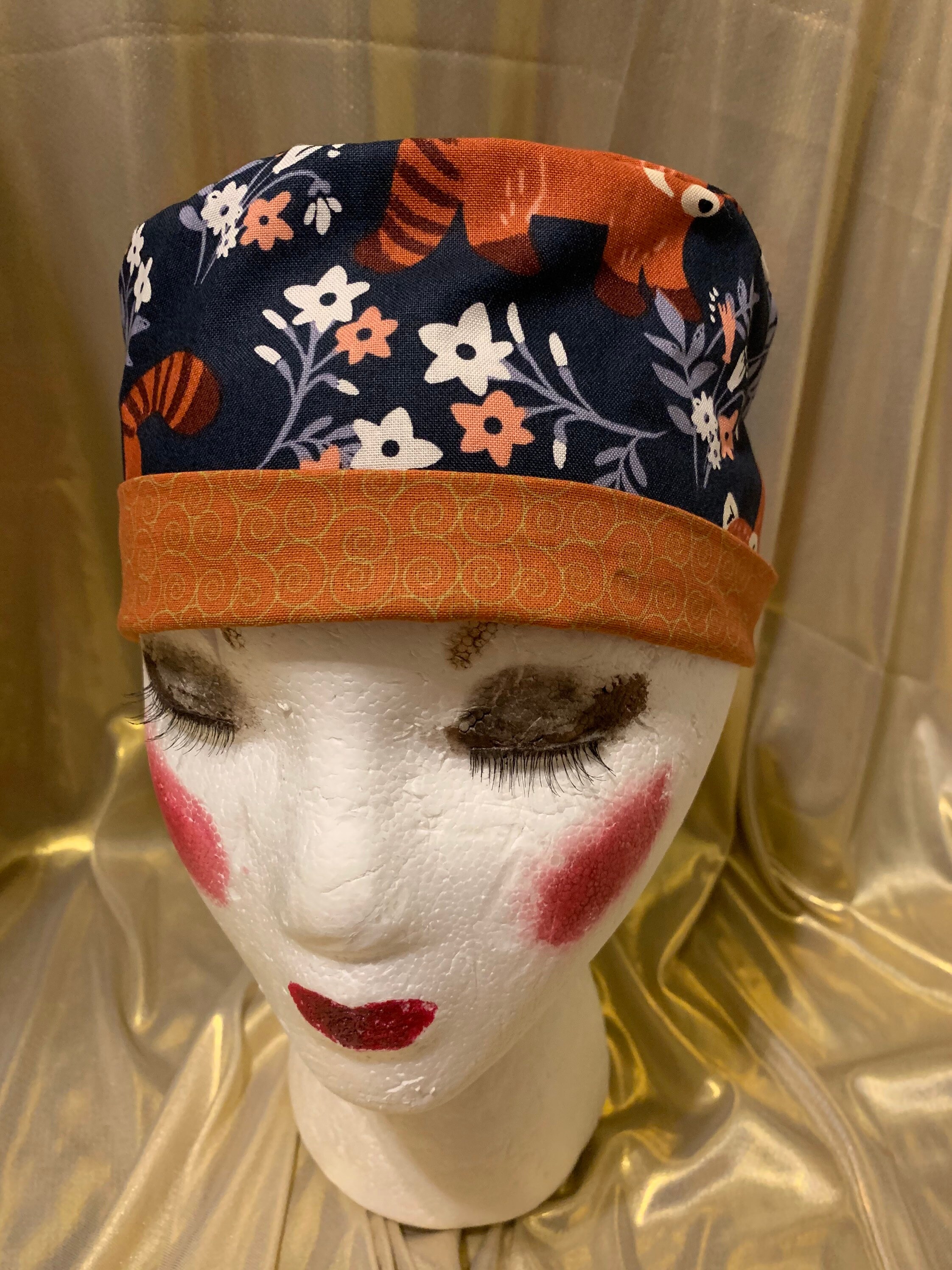 Nurses Scrub Hats/ Raccoon Ponytail Scrub Hat/ Ponytail Scrub | Etsy