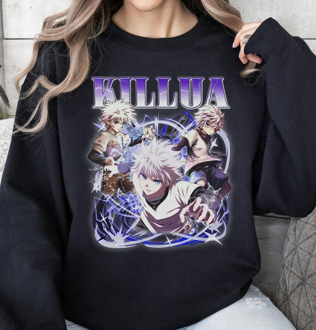 Killua Zoldyck Vintage 90s Style sweatshirt-theqanda - Etsy