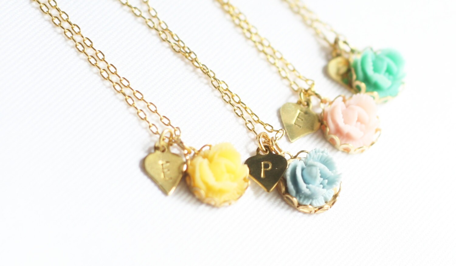Girl's Personalized Necklace Flower Girl Necklace - Etsy