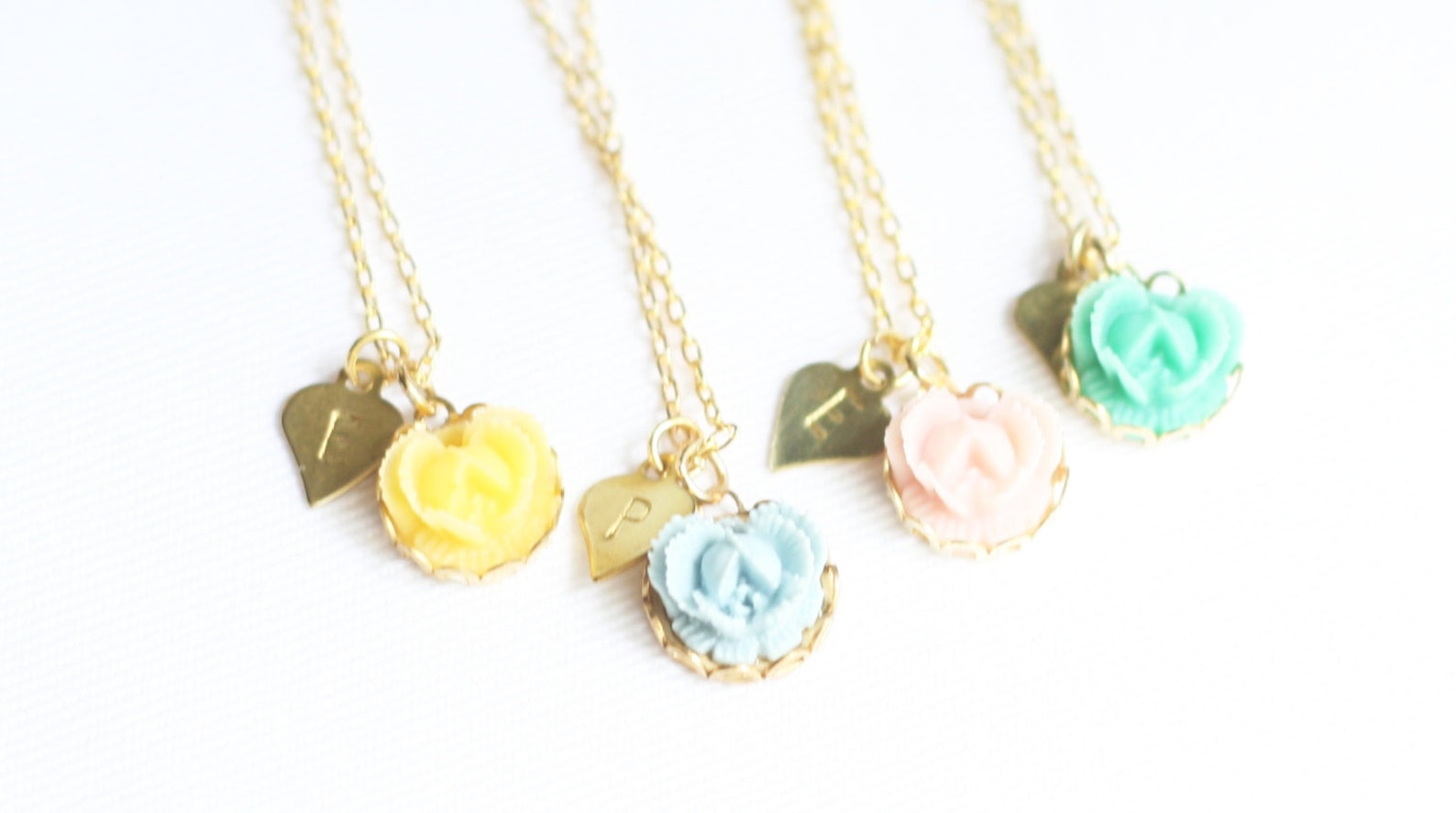 Girl's Personalized Necklace Flower Girl Necklace - Etsy