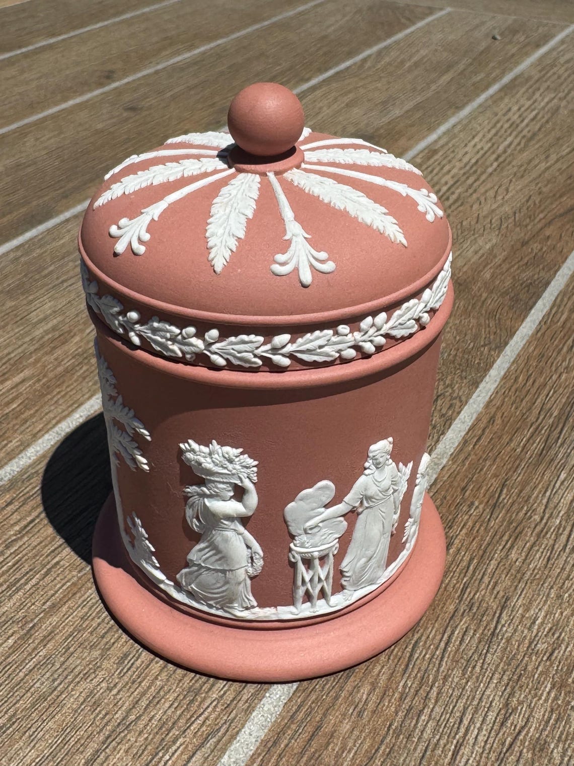 Wedgewood Jasperware Terracotta Jar With Lid - Etsy