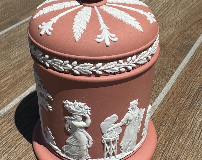 Wedgewood Jasperware Terracotta Jar With Lid - Etsy