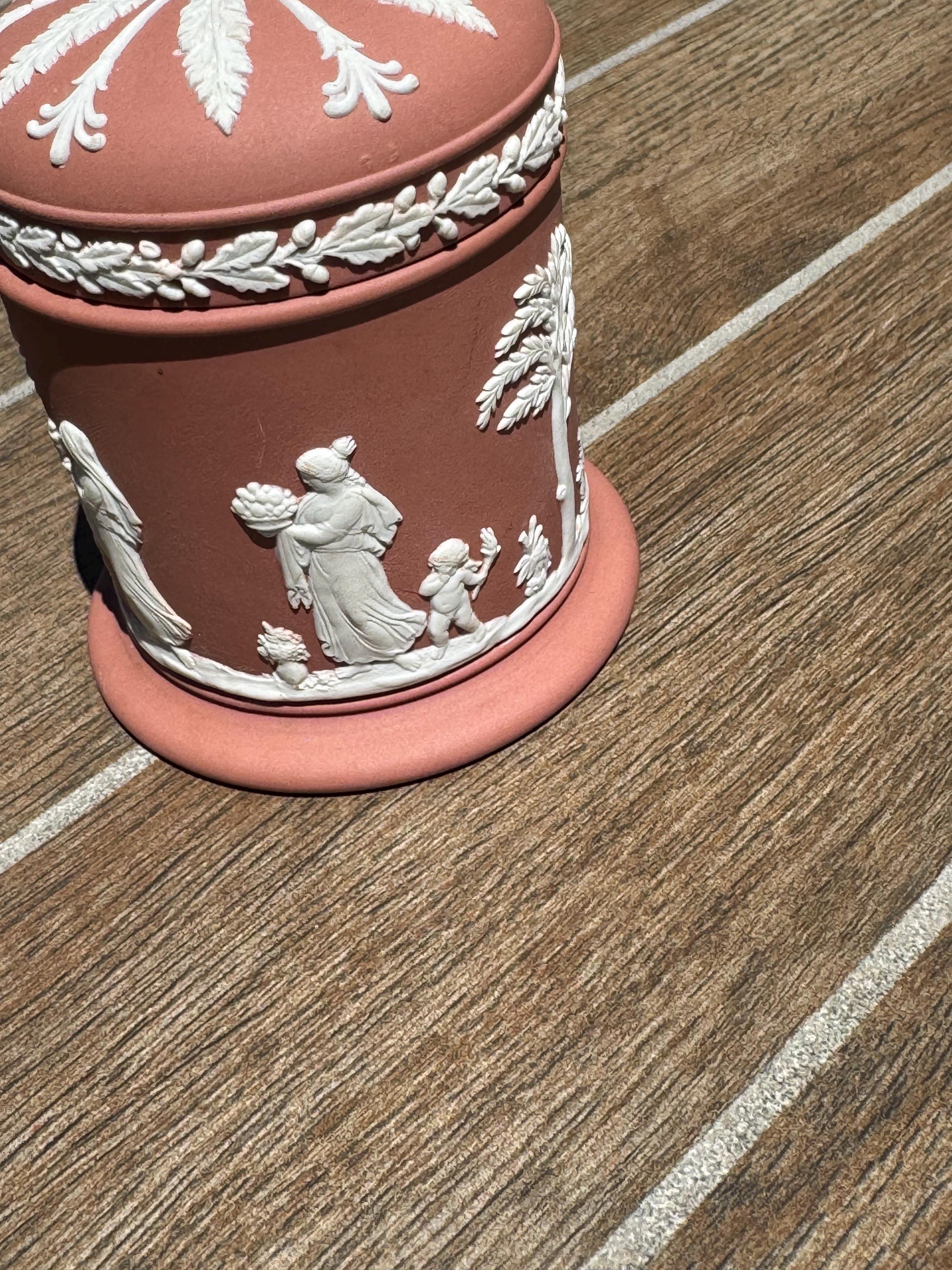 Wedgewood Jasperware Terracotta Jar With Lid - Etsy