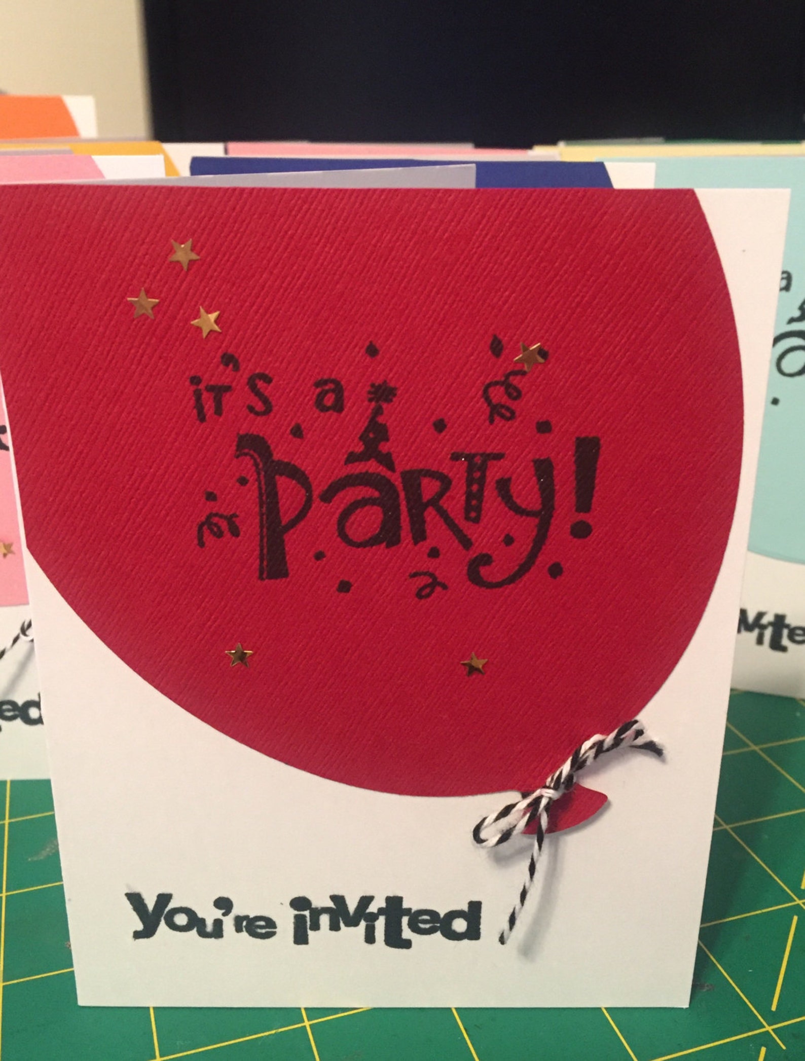 Invitations Set Of 10 Party Invitations Etsy