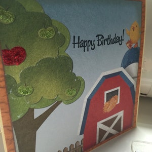 Farm Theme Birthday Card - Etsy