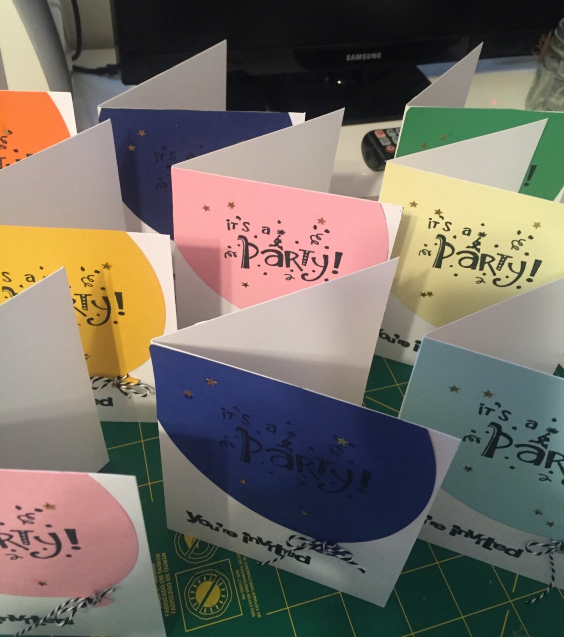 Invitations, Set of 10 Party Invitations. - Etsy