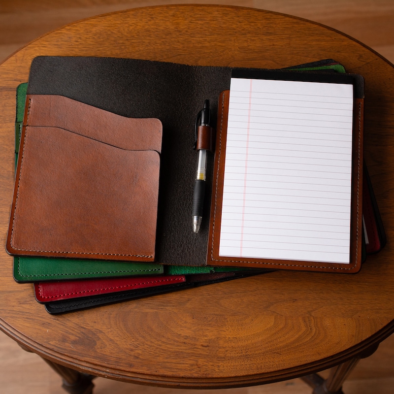 5x8 Leather Notebook Holder - Etsy