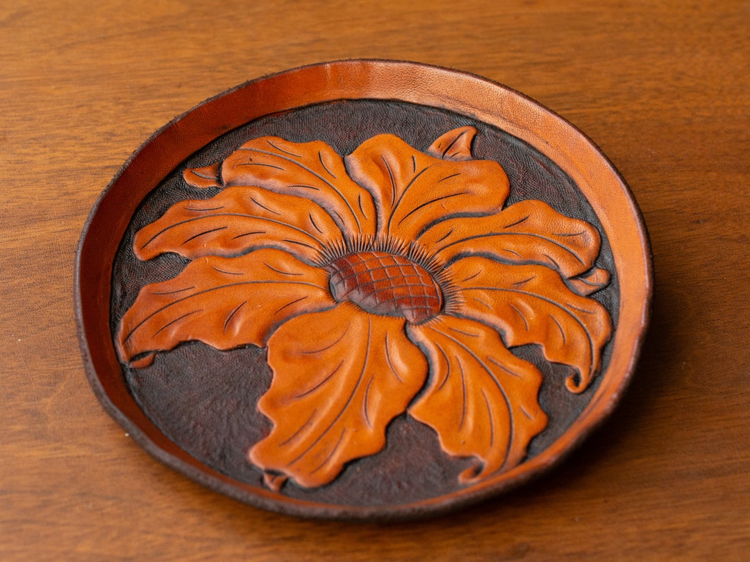 Key Dish - Western Style Floral Carving - Etsy
