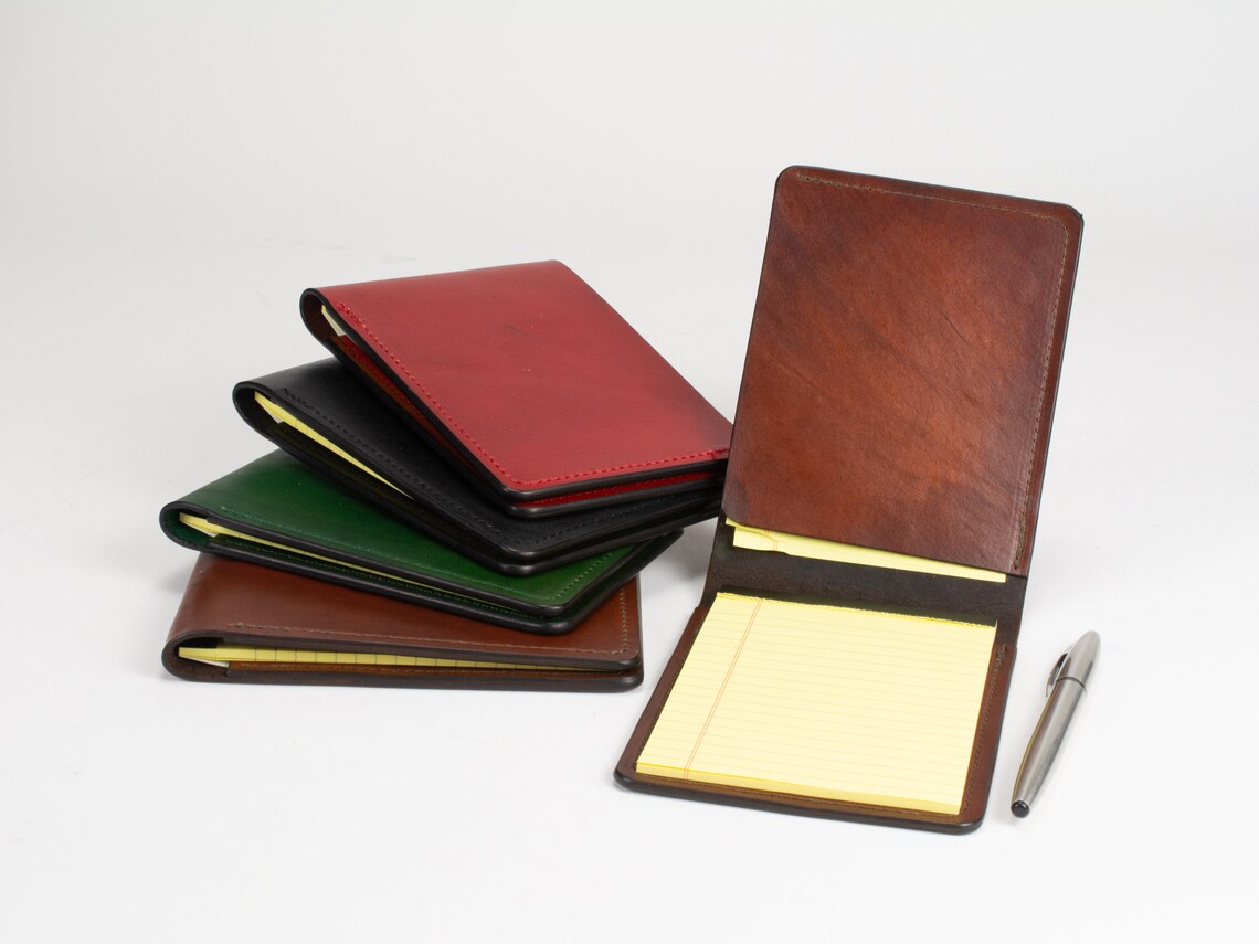 Leather Notepad Cover for 4" X 6" Paper - Etsy