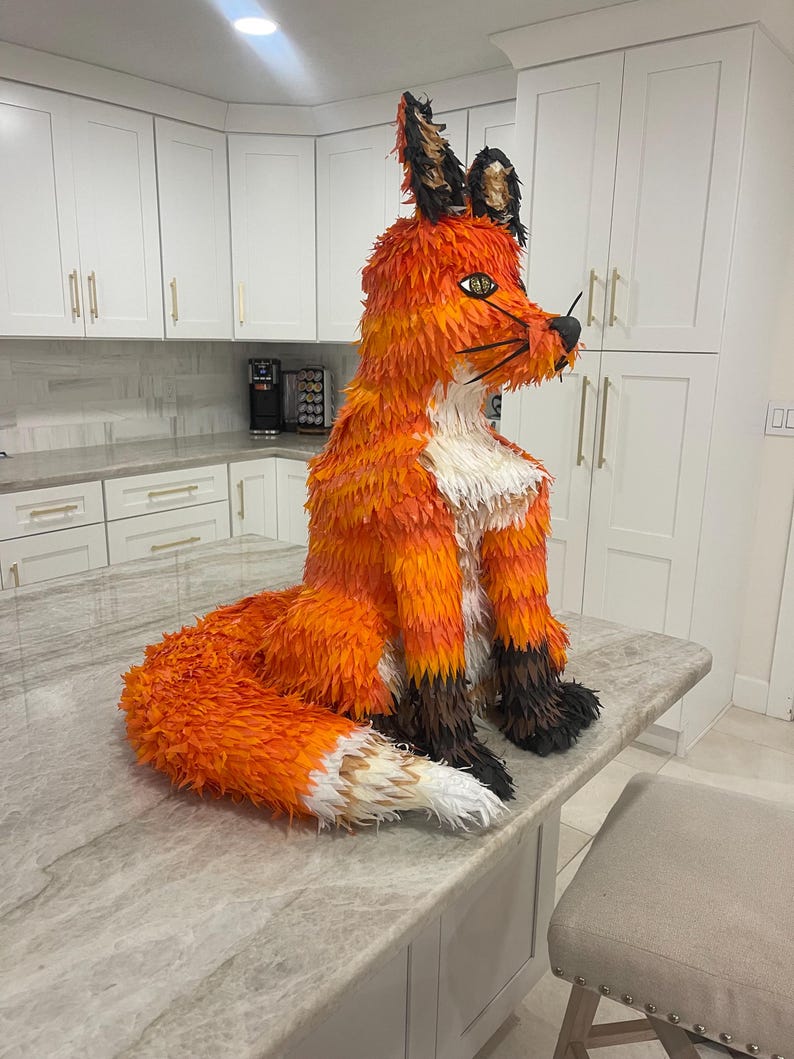Woodland Red Fox Birthday Custom Fox Pinata Red Fox Birthday Pinata ...
