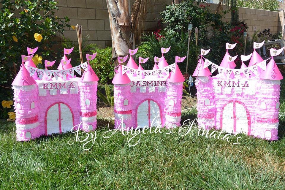 Custom Princess Pinata Pink Castle Pinata Princess Castle Pinata ...