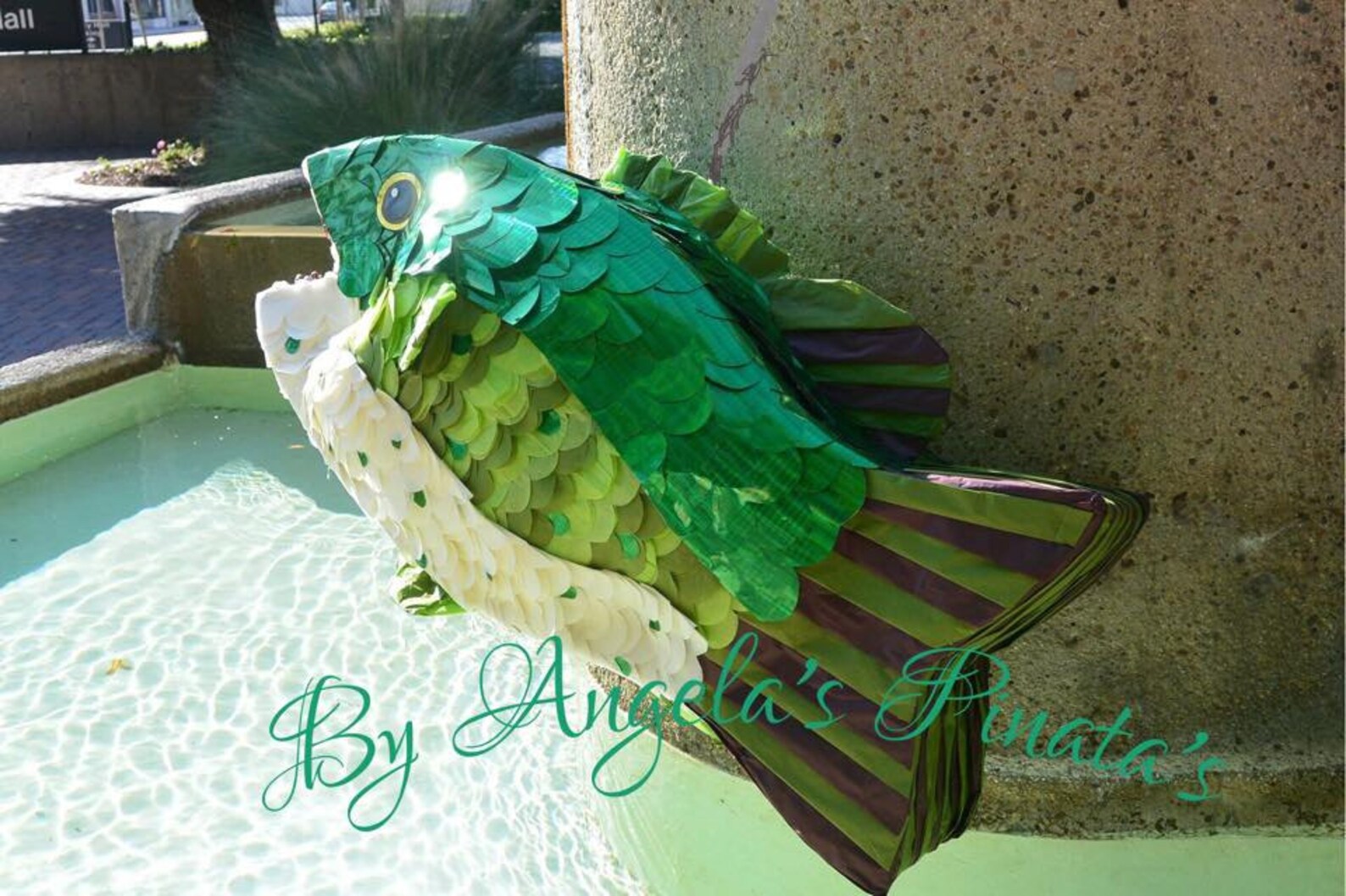 Custom Fish Pinata Bass Fish Piñata Fishermans Birthday Woodland ...