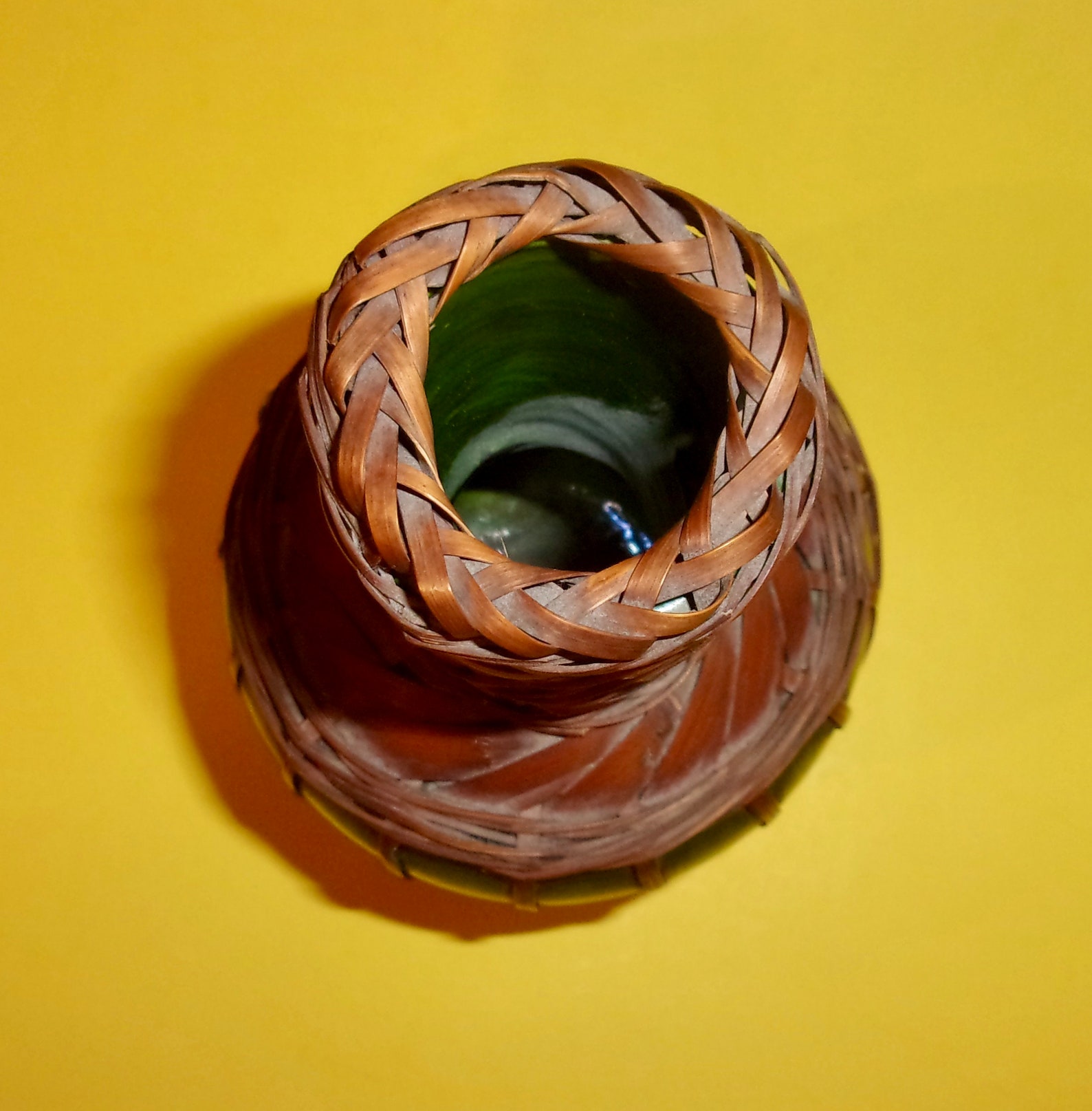 AWAJI WARE VASE Japan Antique Asian Woven Wicker Bamboo | Etsy