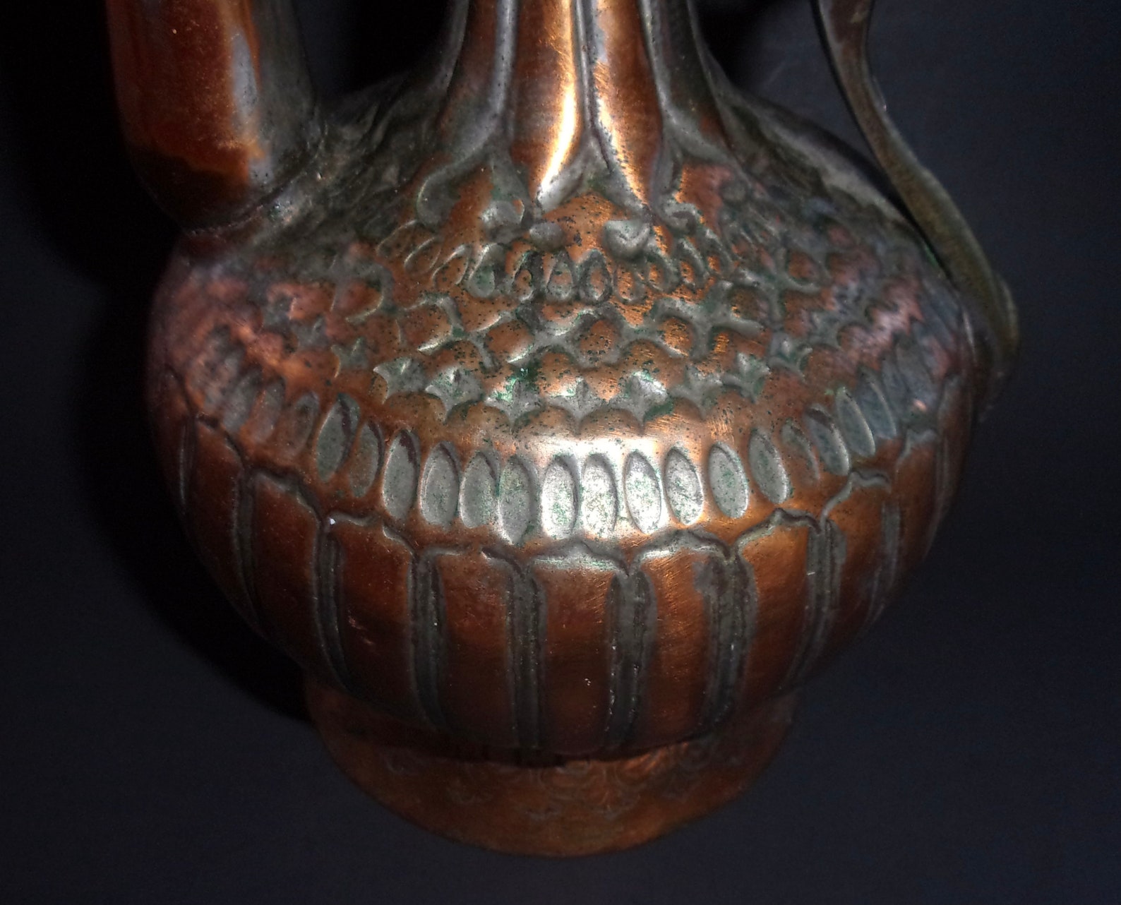 TURKISH EWER PITCHER Antique Copper Brass Tin Metal - Etsy