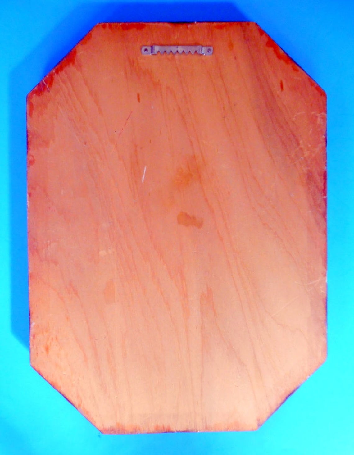 Wood SHELLACKED ARTIST Pencil SKETCH Signed Carpenter Planing Poncho ...