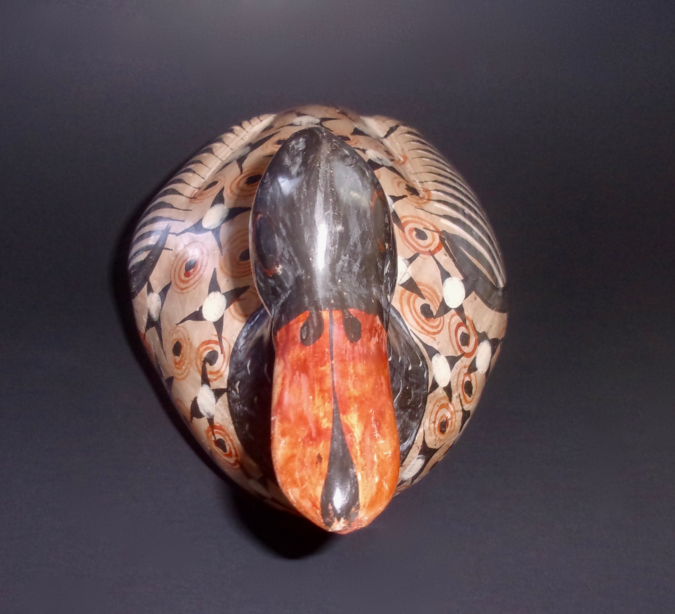 MEXICAN POTTERY DUCK Vintage Mallard Ceramic Mexico Folk Art Detailed ...