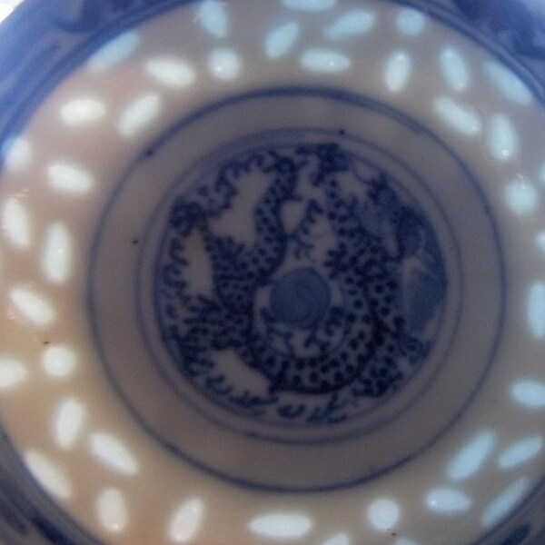Antique Chinese Signed Porcelain Rice Bowl - Etsy