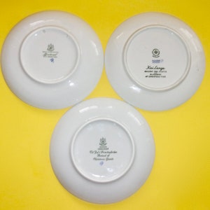 VINTAGE DANISH PLATES Set of 3 Blue 1964 1966 1969 B & G Kjøbenhavn ...